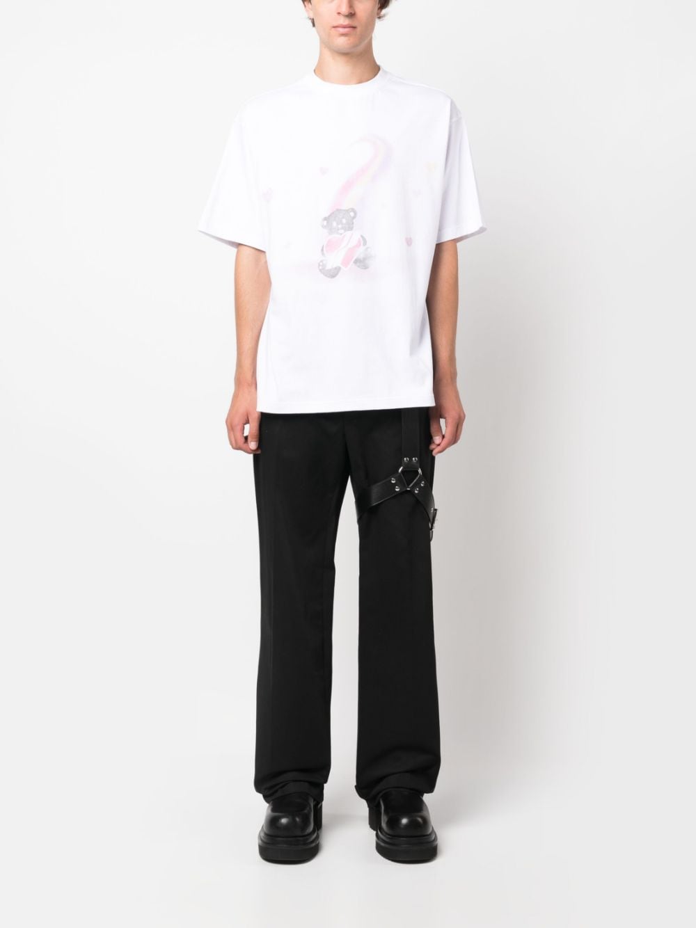 WE11DONE WE11DONE Teddy Bear Print T-Shirt