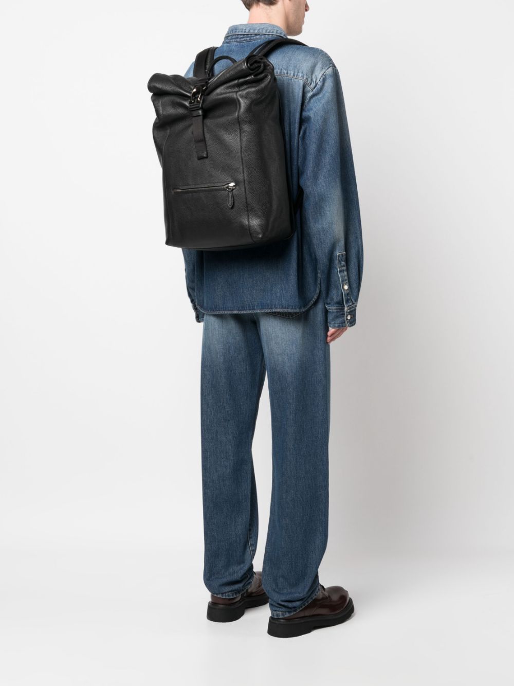 coach famous backpack Coach: Backpacks Signature jacquard refined pebble leather and smooth calf leather Inside zip cell phone and multifunction pockets Inside tech sleeve Drawstring and snap closures fabric lining Top handle with 3 1/4 drop Outside zip and flap pockets Adjustable shoulder straps Luggage sleeve 11 1/4 (L) x 17 3/4 (H) x 6 1/2 (W) Style No. Coach Backpack & Bag Comparison