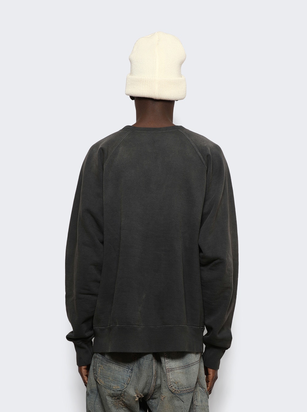 Saint Mxxxxxx Aries Crewneck Sweatshirt In Black - 40% Off