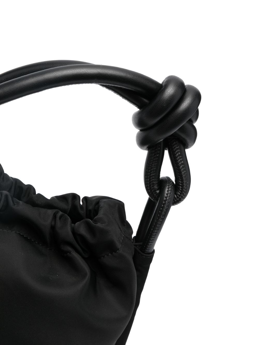 Ganni Small Knot Bucket Bag - Black | Editorialist