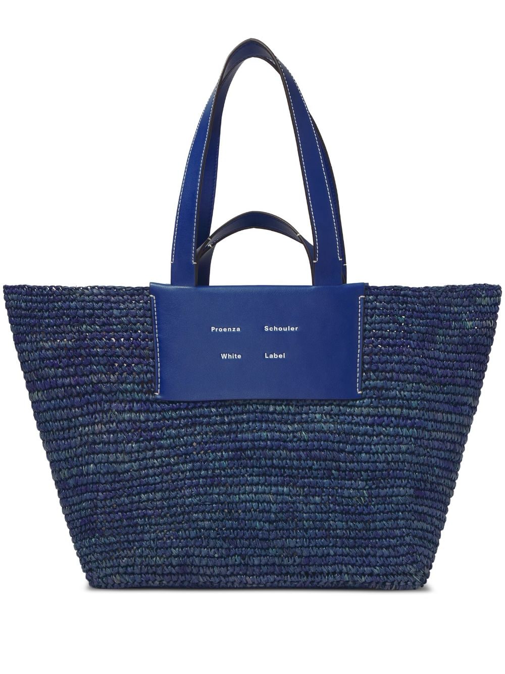 Proenza Schouler White Label Large Morris Raffia Tote Bag - Blue