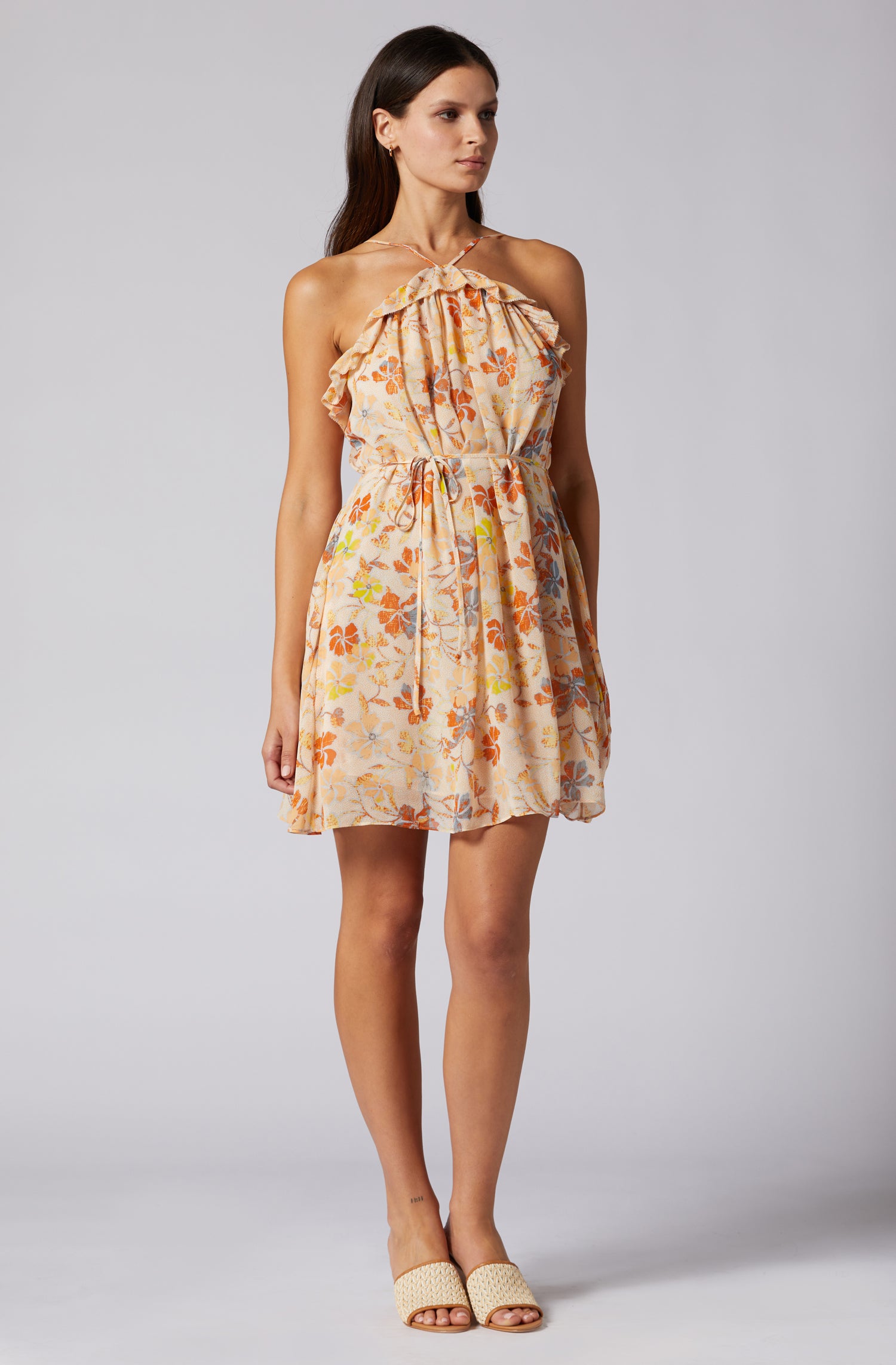 joie orange dress Ronnie Mini Dress at Joie