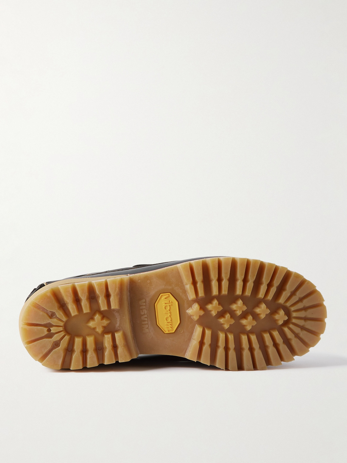 Visvim Wallace Deck-Folk Leather Boat Shoes - Black | Editorialist