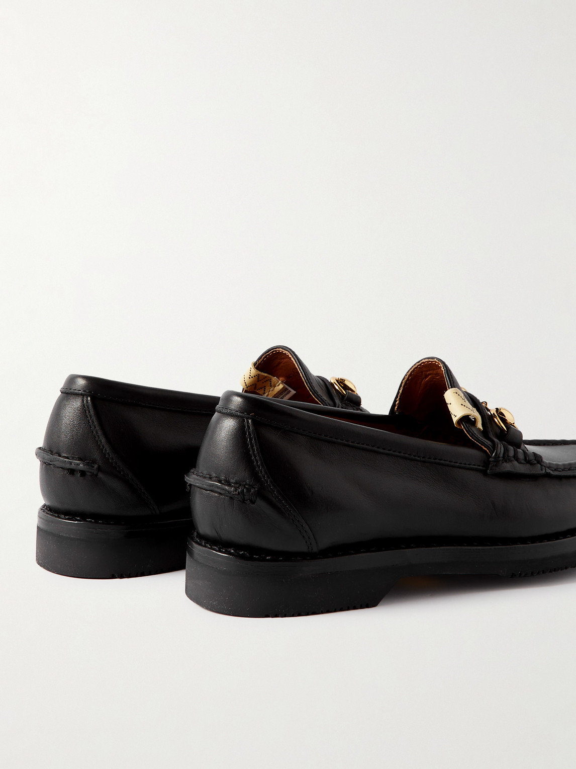 Visvim Abarth Moc-Folk Horsebit-Embellished Leather Penny Loafers