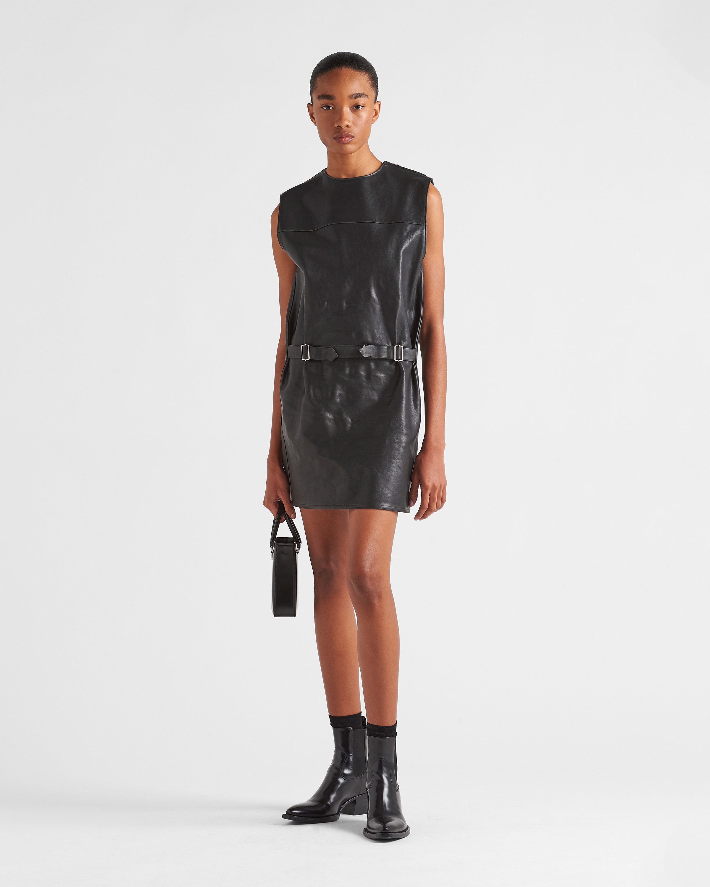 leather micro dress Melon-Sleeved Micro Cocktail Dress main image 1