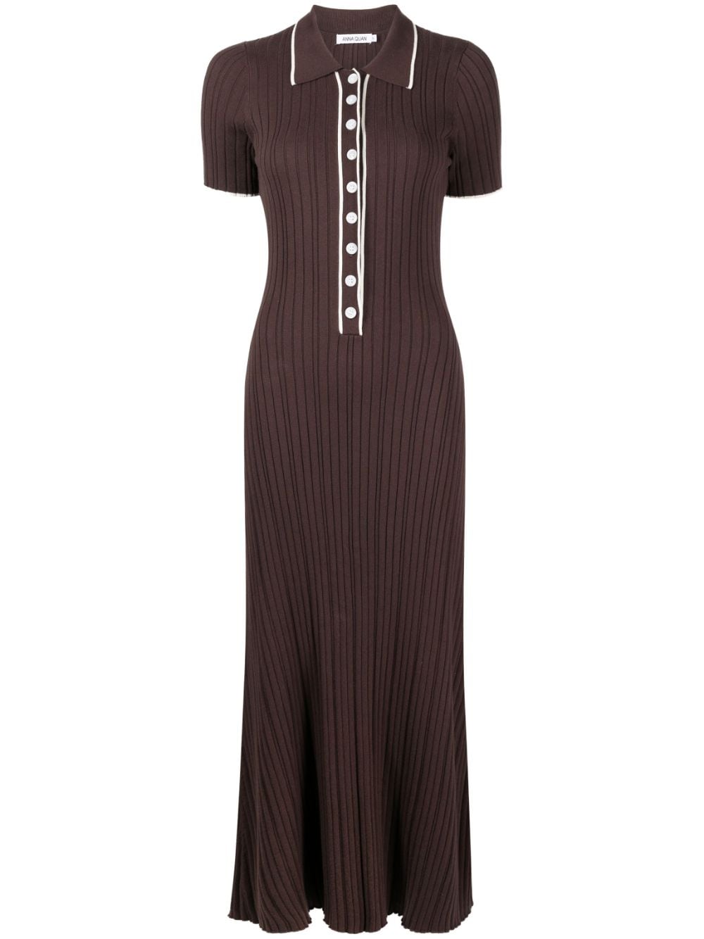 Veronica Beard Anna Striped Stretch Knit Dress In Gold/Bronze - 70% Off |  Editorialist