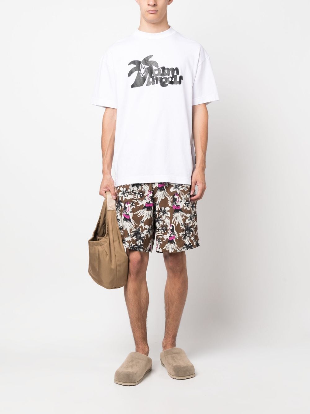 PALM ANGELS Palm Angels Graphic-Print Shorts