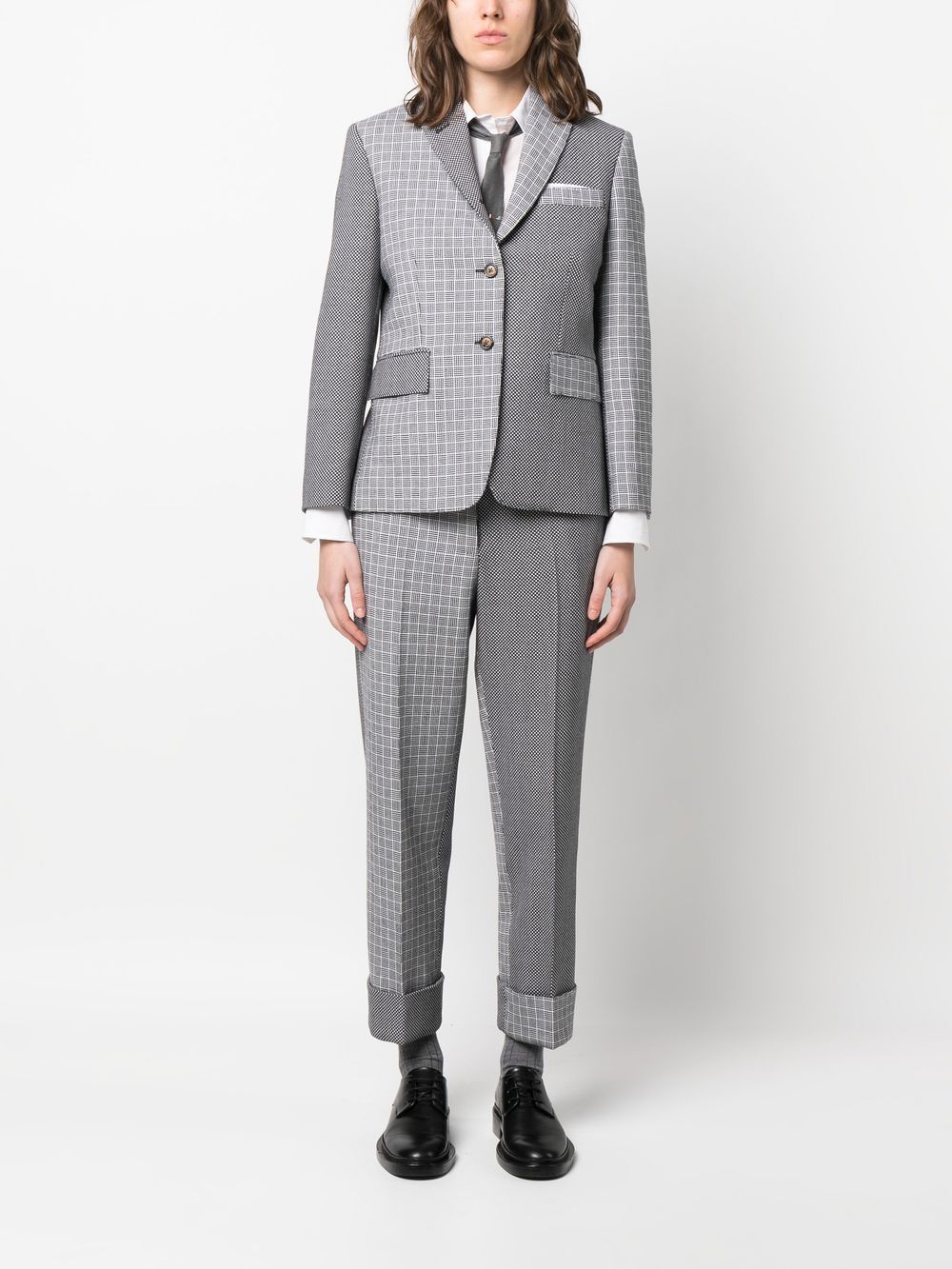 THOM BROWNE Thom Browne Mix-Print Single-Breasted Blazer