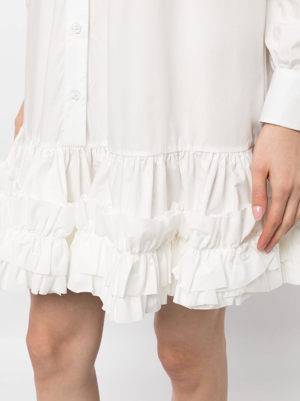 Buy MOLLY GODDARD Long-sleeve Shirt Dress - White At 65% Off