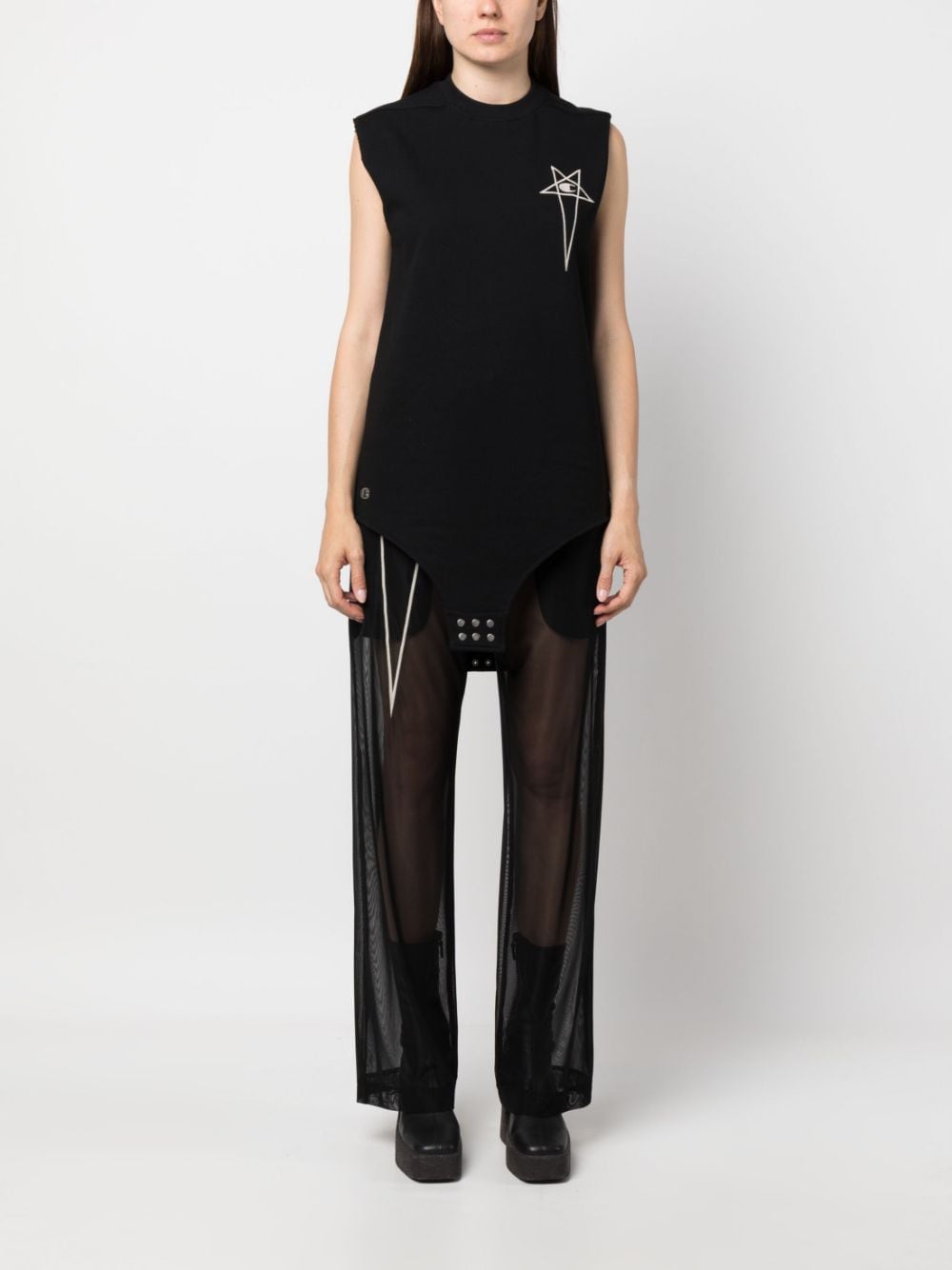 RICK OWENS Rick Owens X Champion logo-embroidered tank top