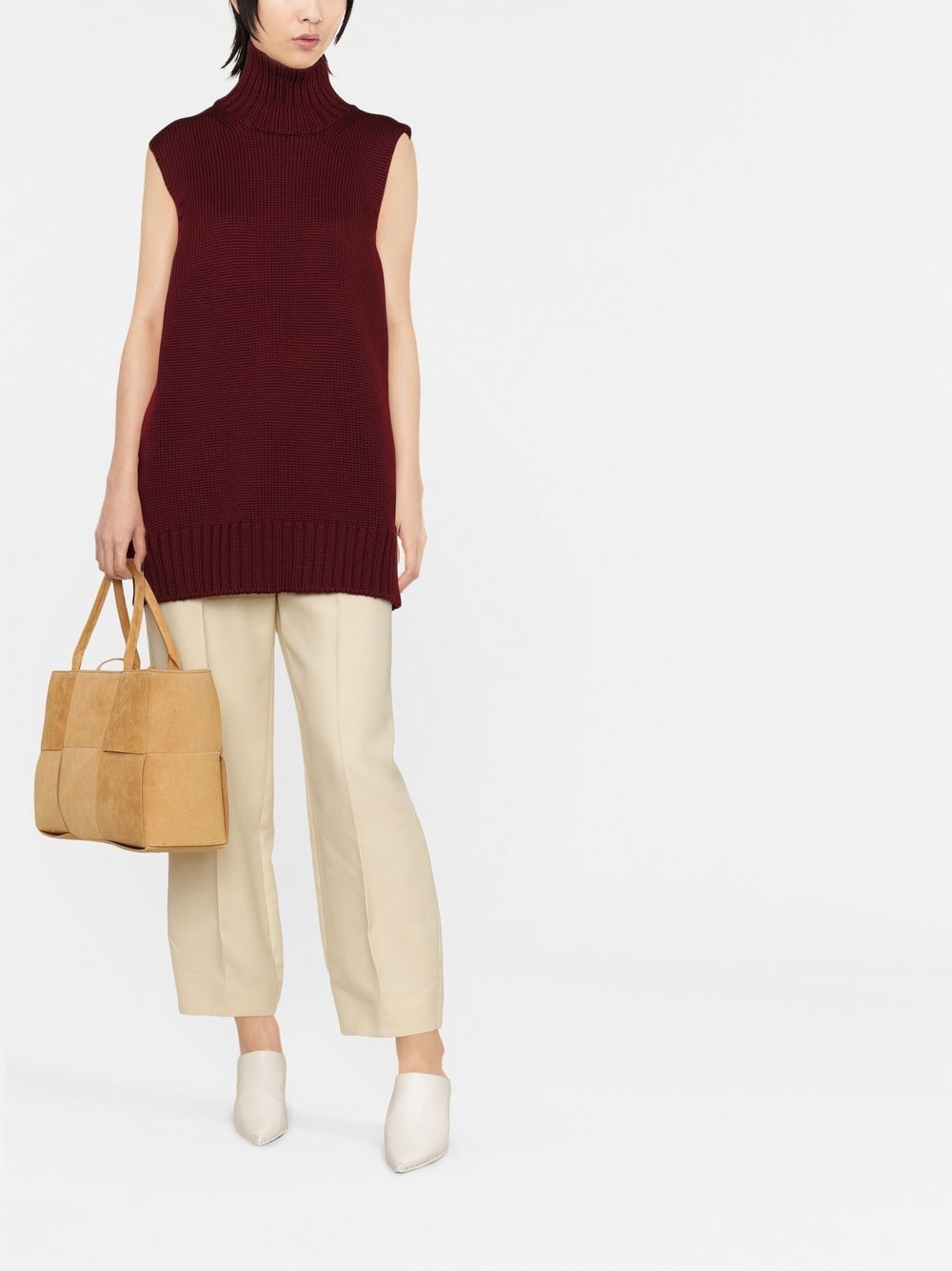 JIL SANDER Jil Sander Knitted High-Neck Vest
