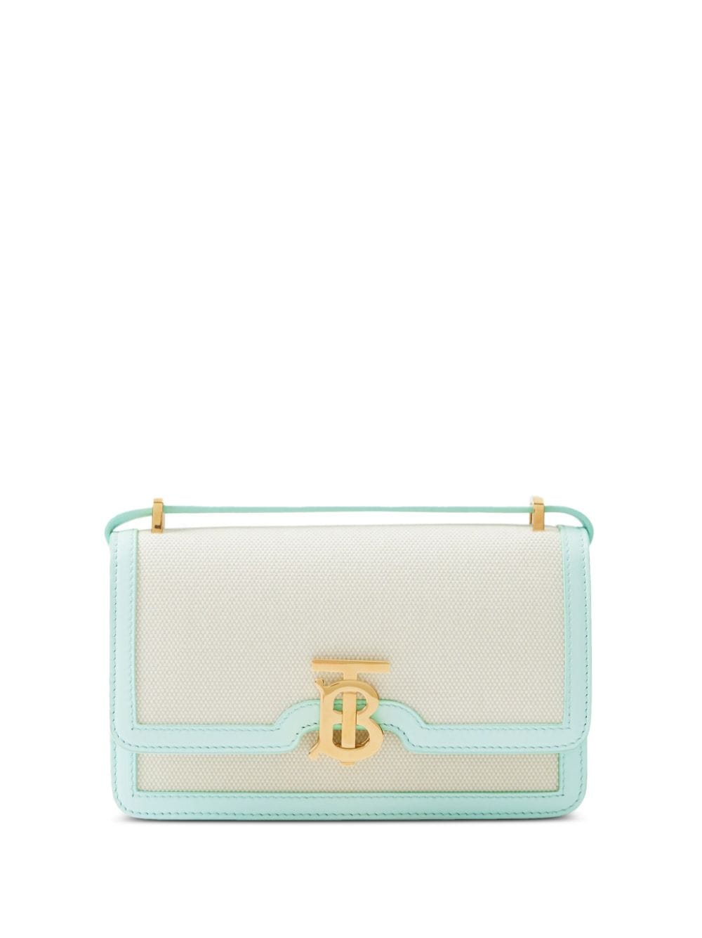 Burberry Mini Tb-logo Crossbody Bag - Blue | Editorialist