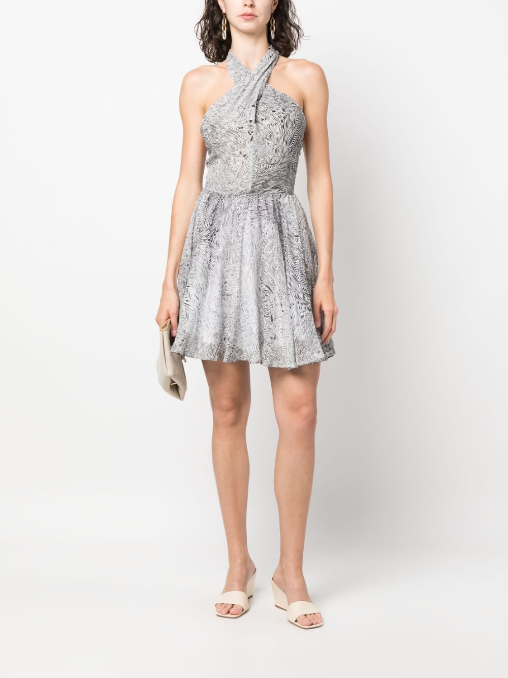 FEDERICA TOSI Federica Tosi Abstract-Print Mini Dress