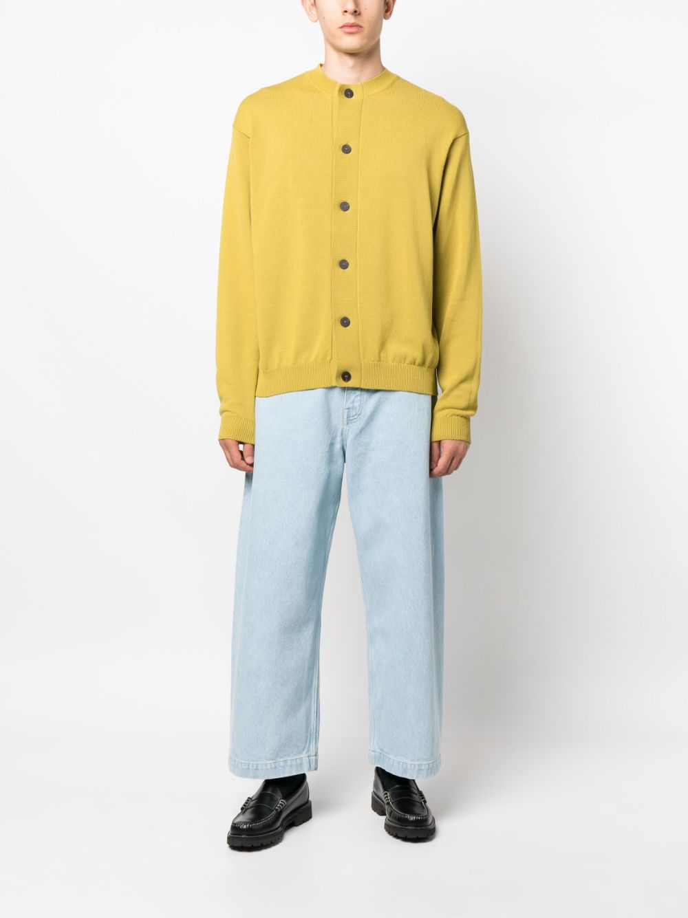 STUDIO NICHOLSON Studio Nicholson Cropped Wide-Leg Jeans