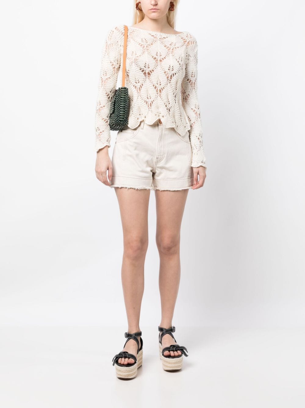 ULLA JOHNSON Ulla Johnson Wide-Leg High-Waisted Shorts