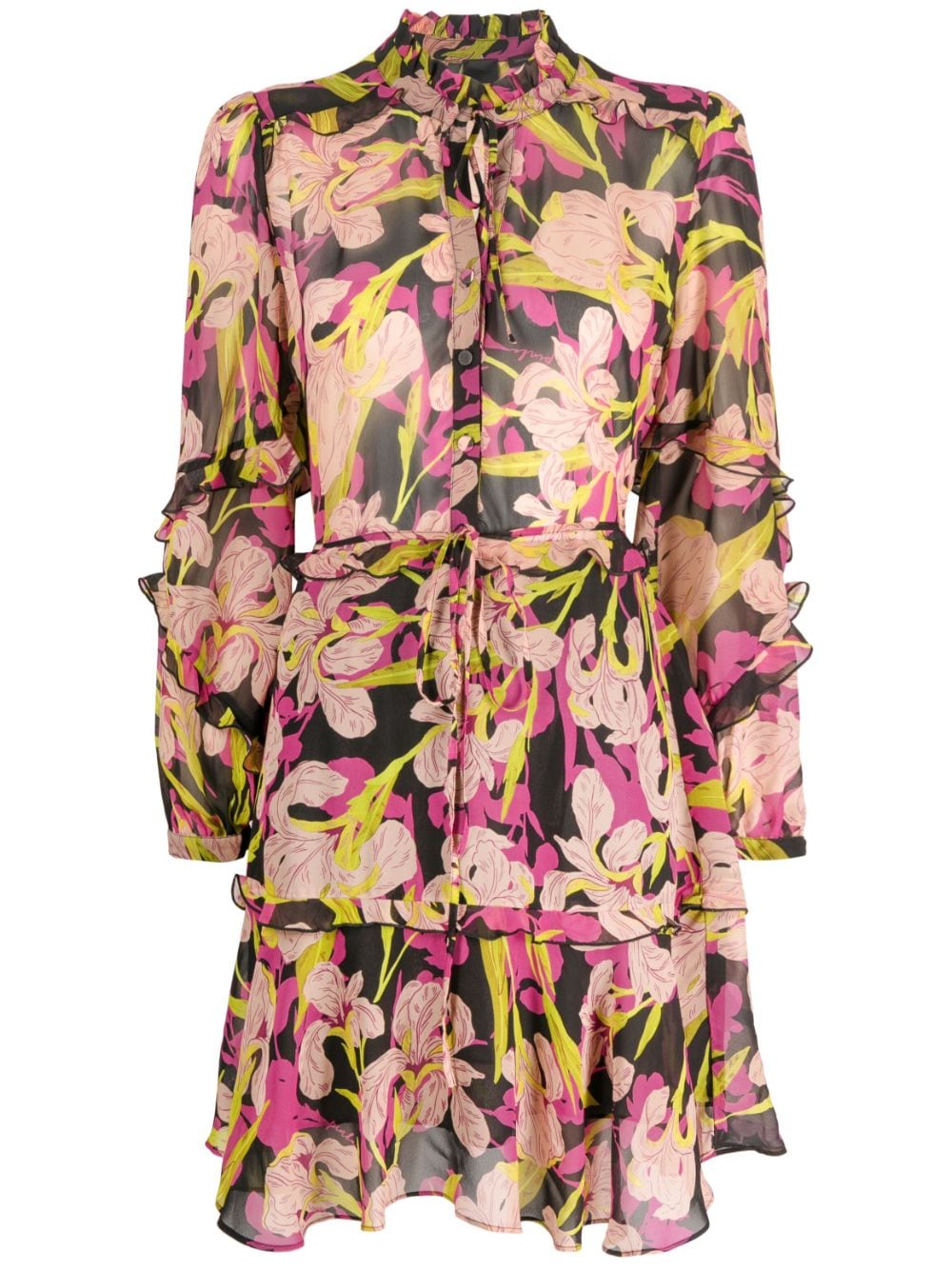 PINKO PINKO piccadilly floral-print ruffled minidress