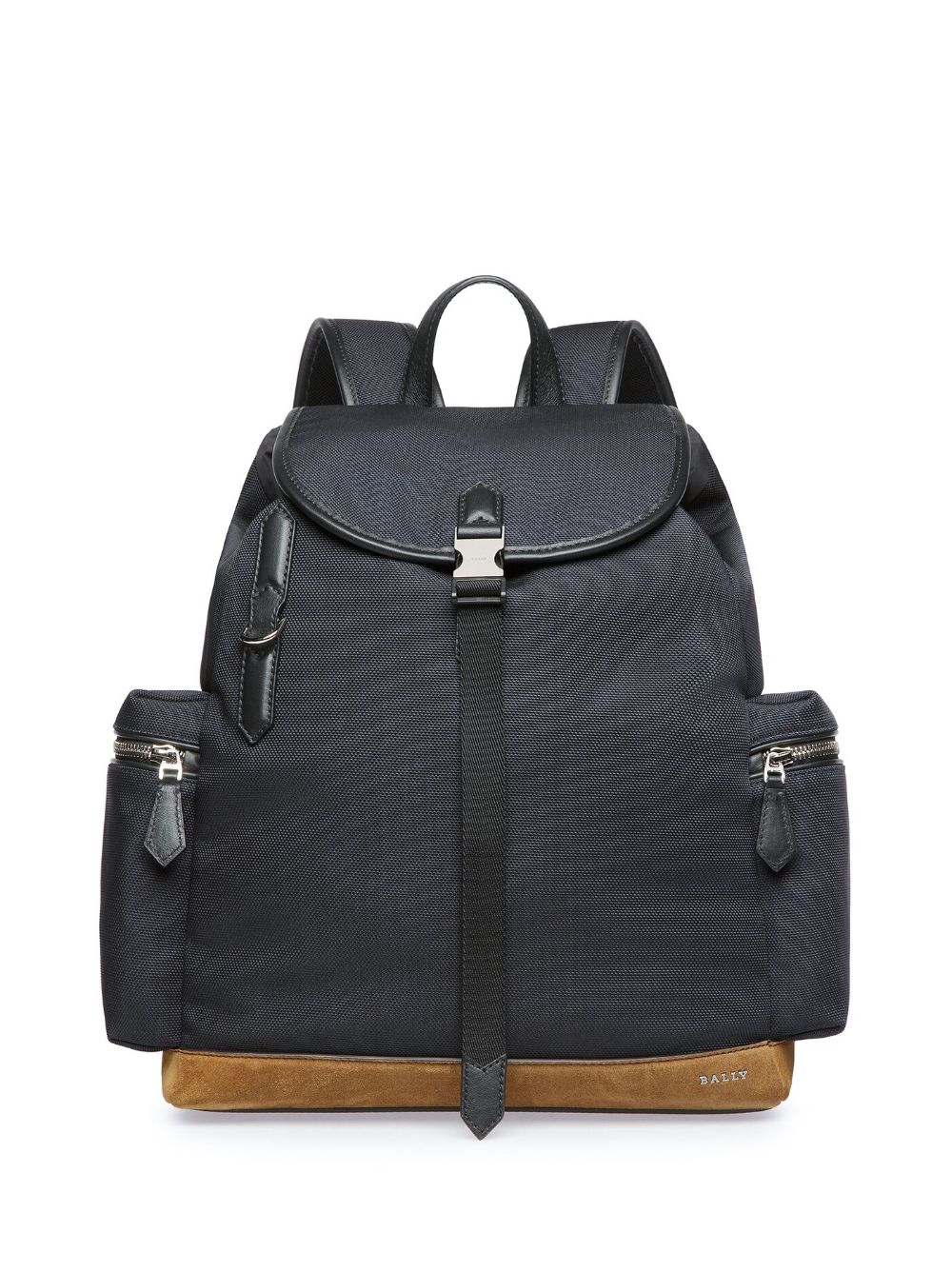 Bally Cliford Leather-trim Backpack - Blue | Editorialist