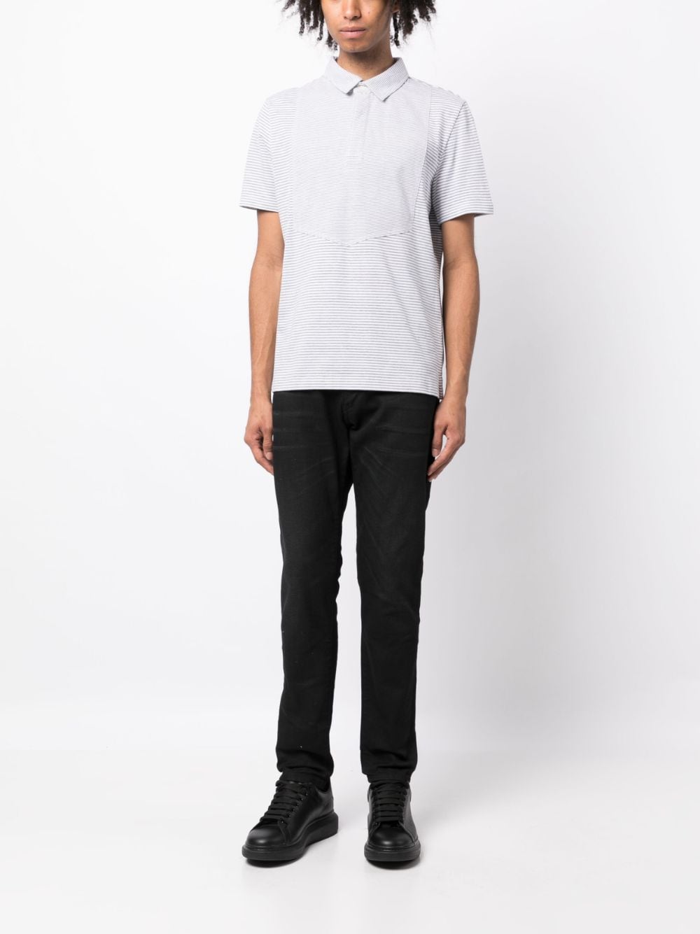 PRIVATE STOCK LABS the morlot stripe polo shirt