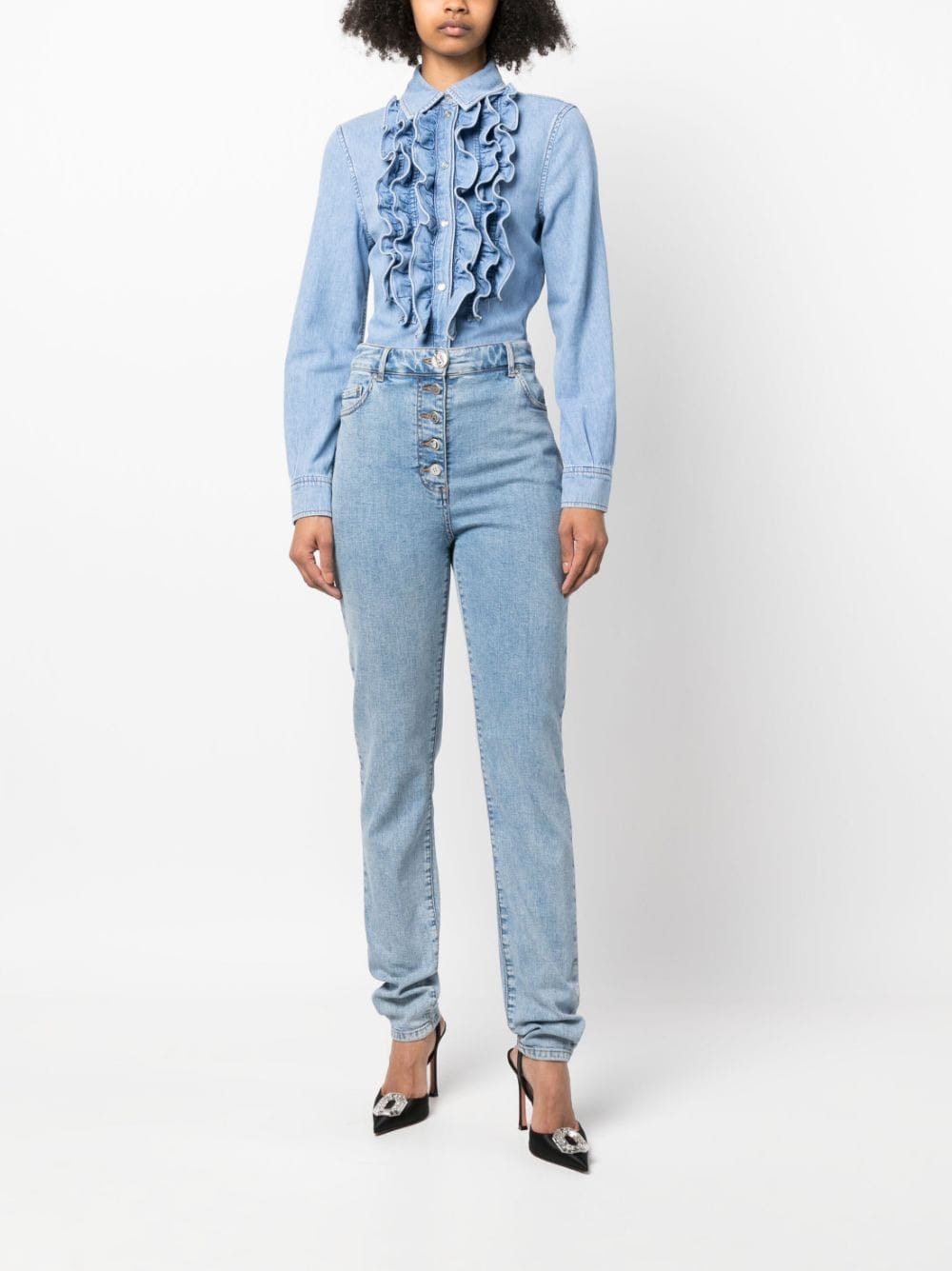 MOSCHINO MOSCHINO JEANS High-Rise Slim Jeans