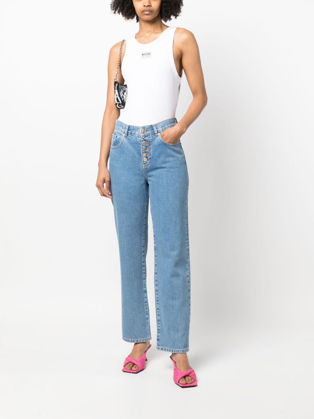 MOSCHINO MOSCHINO JEANS Straight-Leg Denim Pants