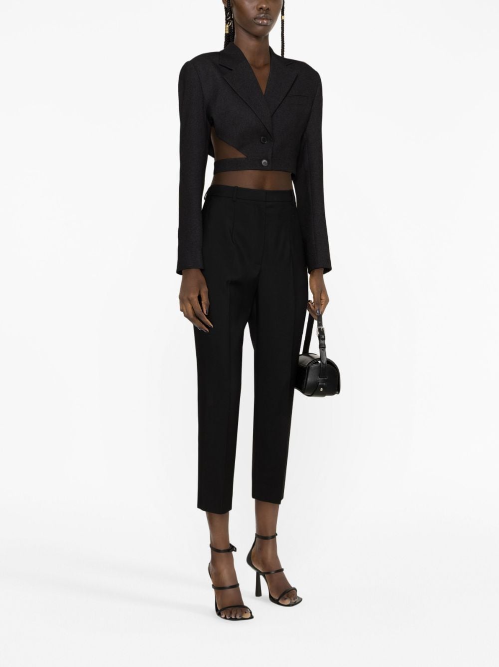 ALEXANDER MCQUEEN Alexander McQueen Cropped Wool Trousers
