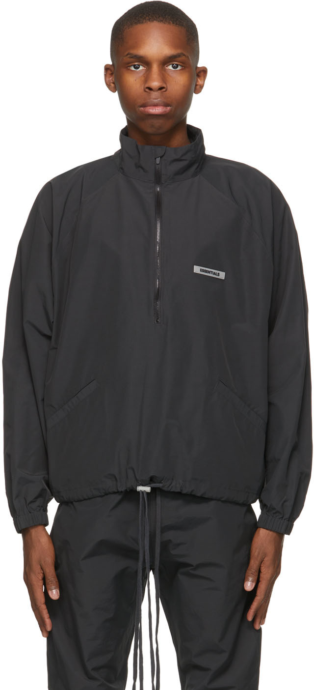 Fear Of God Half-Zip Track Jacket In Black - 42% Off | Editorialist