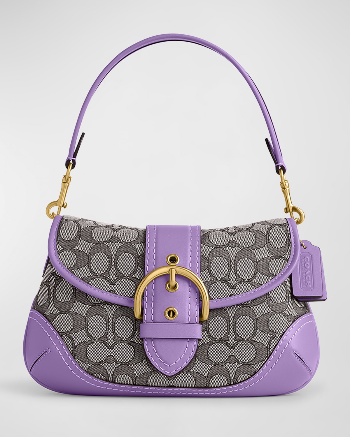 Coach Soho Signature Jacquard Shoulder Bag - B4faded Blue
