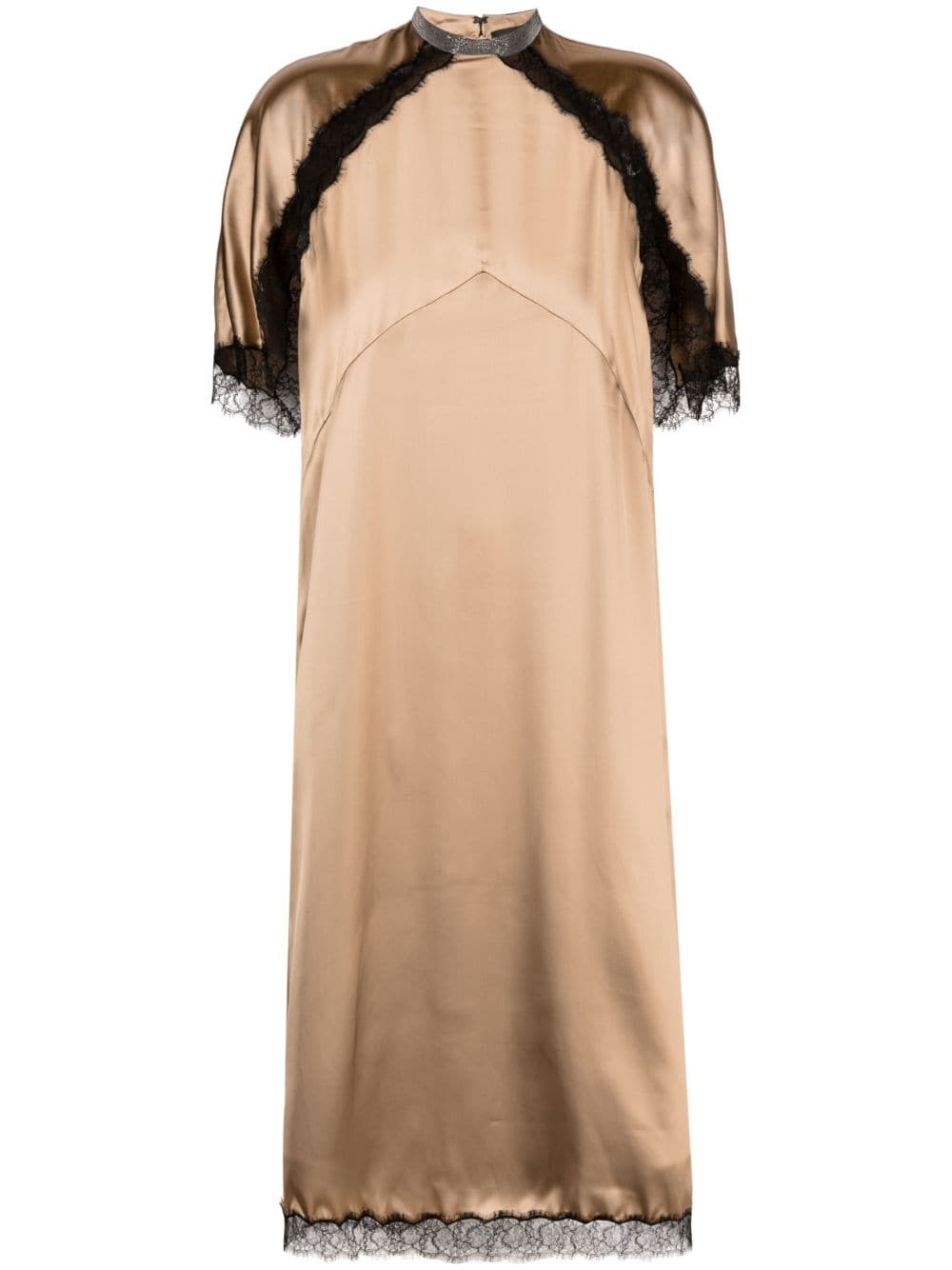 FABIANA FILIPPI Fabiana Filippi Lace-Trim Midi Dress