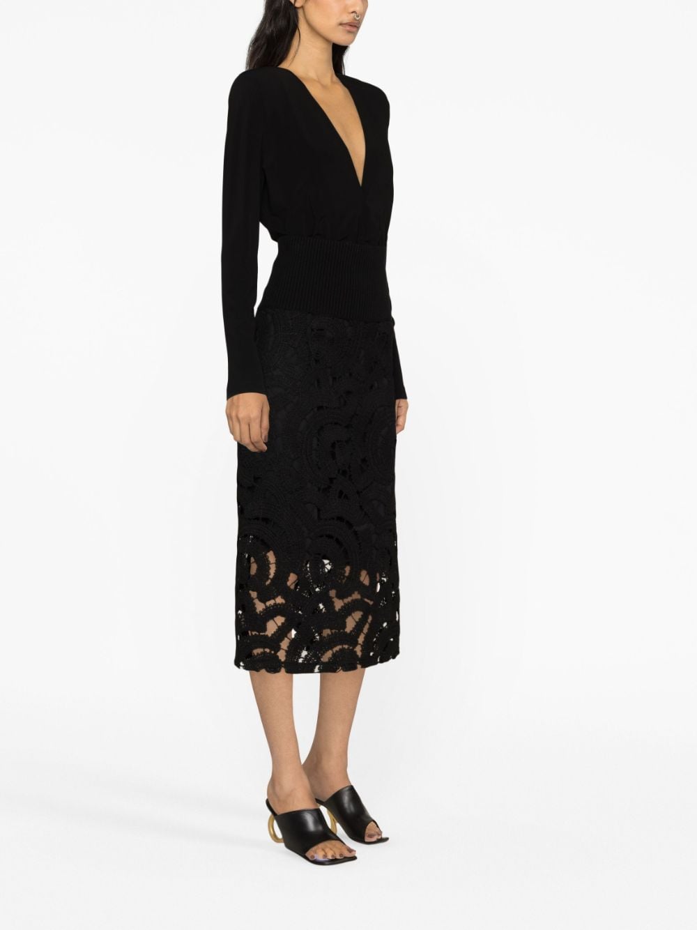 FABIANA FILIPPI Fabiana Filippi Macramé Midi Skirt