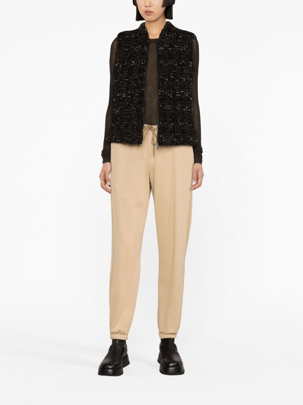 FABIANA FILIPPI Fabiana Filippi Padded Bouclé Gilet