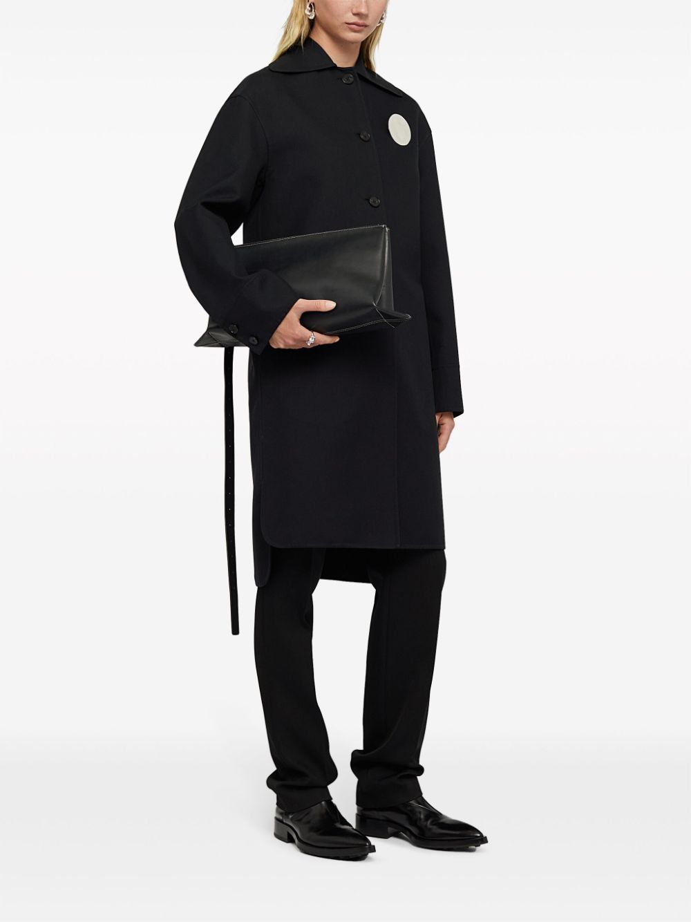 JIL SANDER Jil Sander Asymmetric-Hem Coat