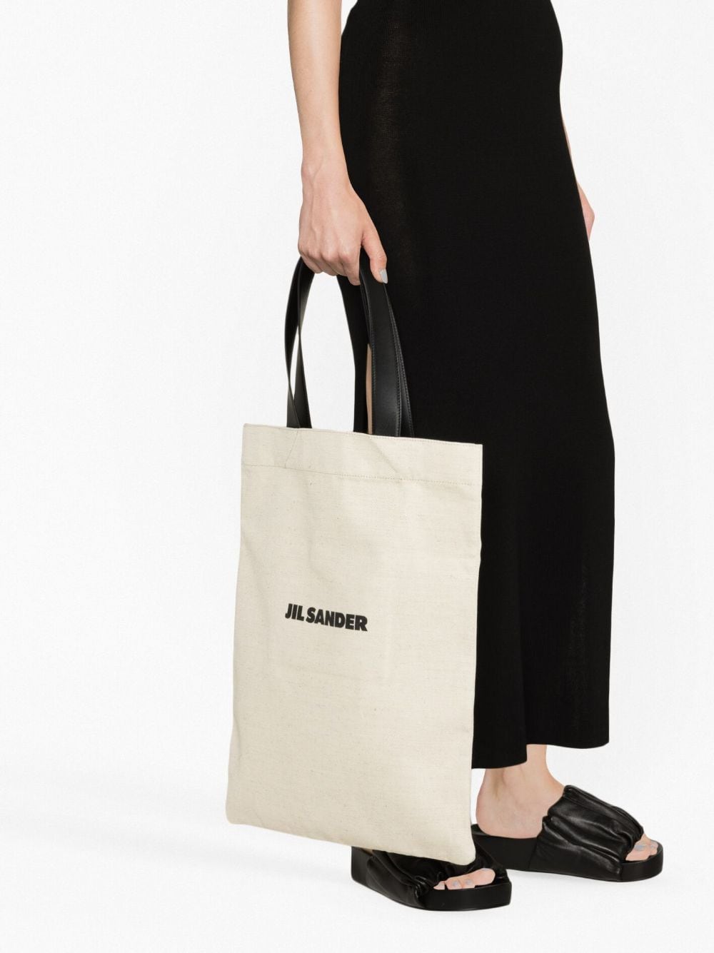 JIL SANDER Jil Sander Logo-Print Tote Bag