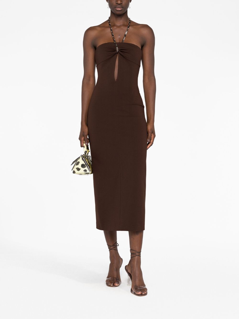 ATTICO The Attico Halterneck Midi Dress