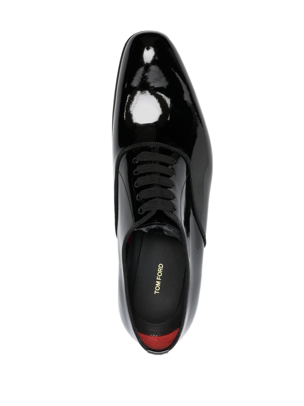 Tom Ford Patent Leather Oxford Shoes - Black | Editorialist display picture 3