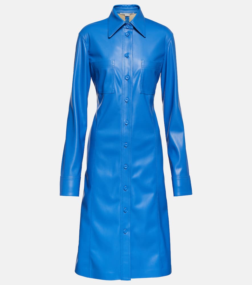 faux leather shirt dress zara Zara Faux Leather Shirt Dress