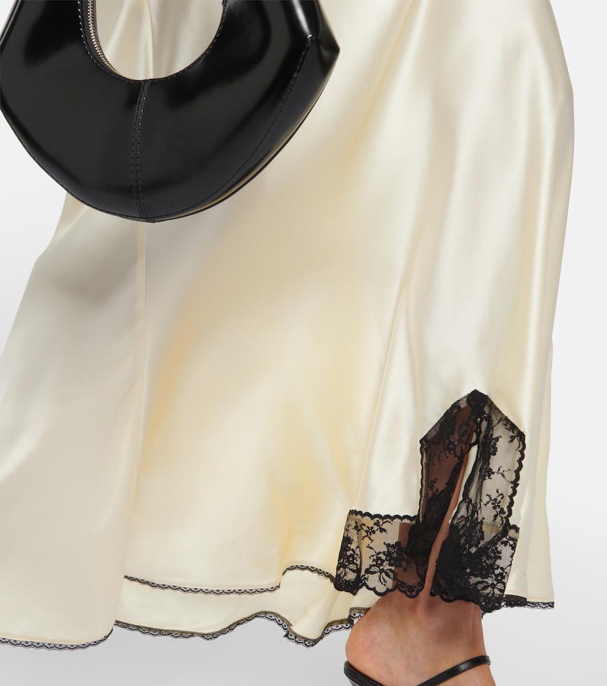 Sir. Lace-Trimmed Silk Slip Dress In White - 32% Off | Editorialist