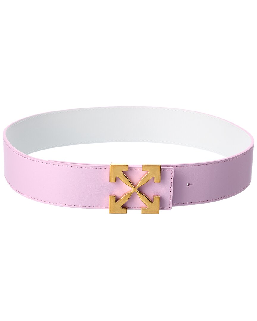 pink off white belt