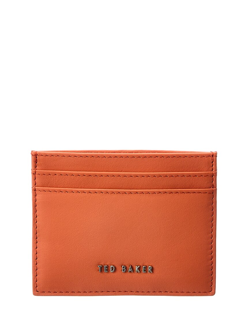 Buy Ted Baker London Garcina Leather Card Holder - Orange At 54% Off ...