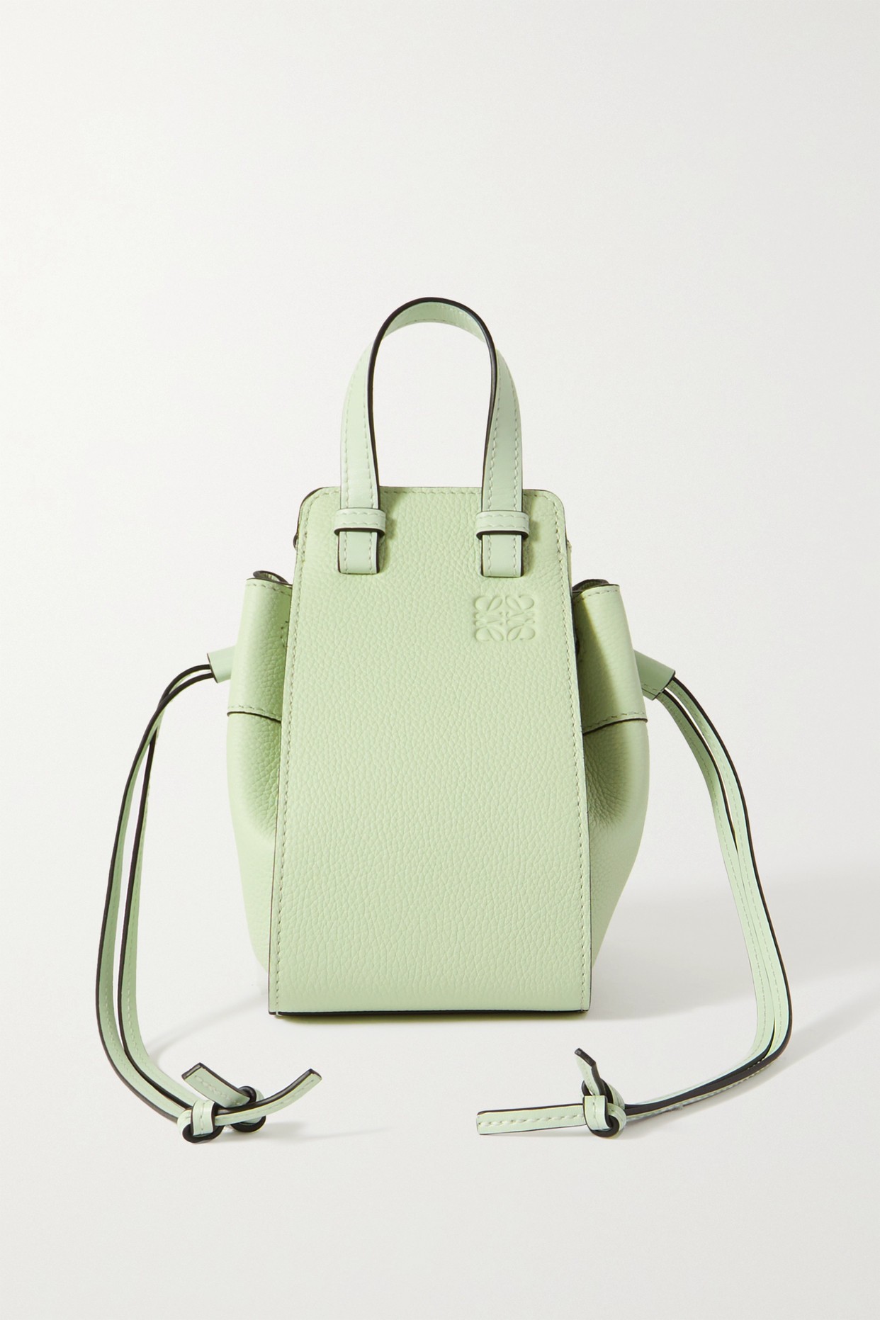 Loewe Hammock Mini Leather Shoulder Bag - Green | Editorialist