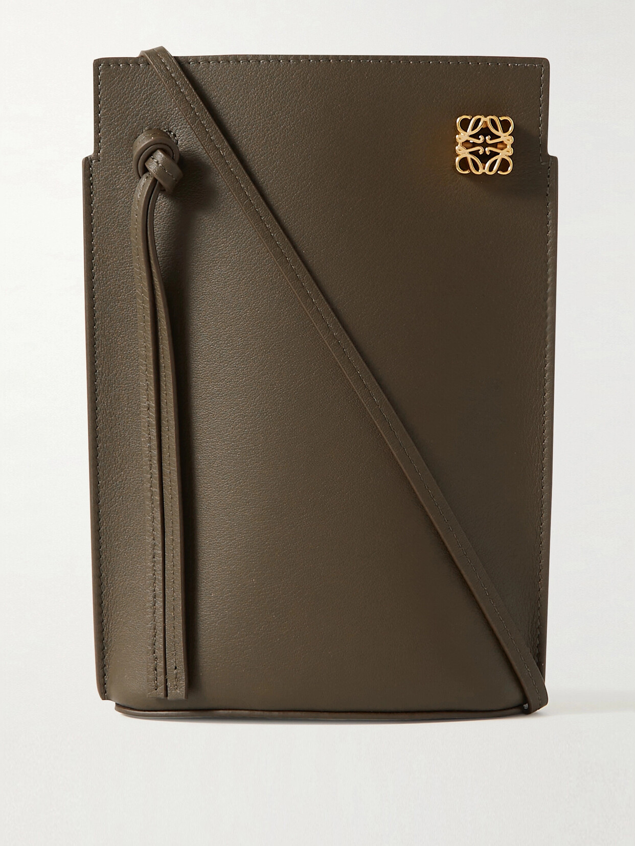 Loewe Dice Pocket Anagram Logo Shoulder Leather Gold Green LOEWE Dice Pocket embellished leather shoulder bag | NET-A  main image 3
