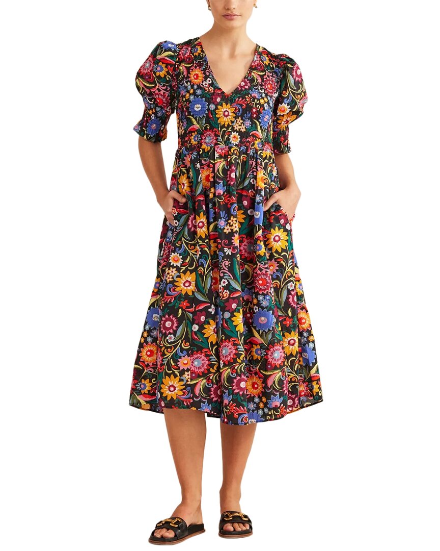 boden smocked bodice midi dress BODEN Smocked Bodice Midi Dress
