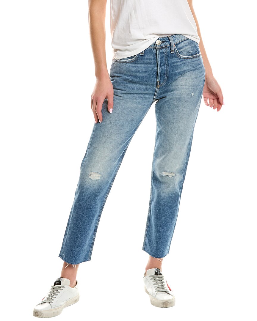 Buy Rag & Bone Maya Aquarius High-rise Ankle Slim Jean - Blue At 60% ...