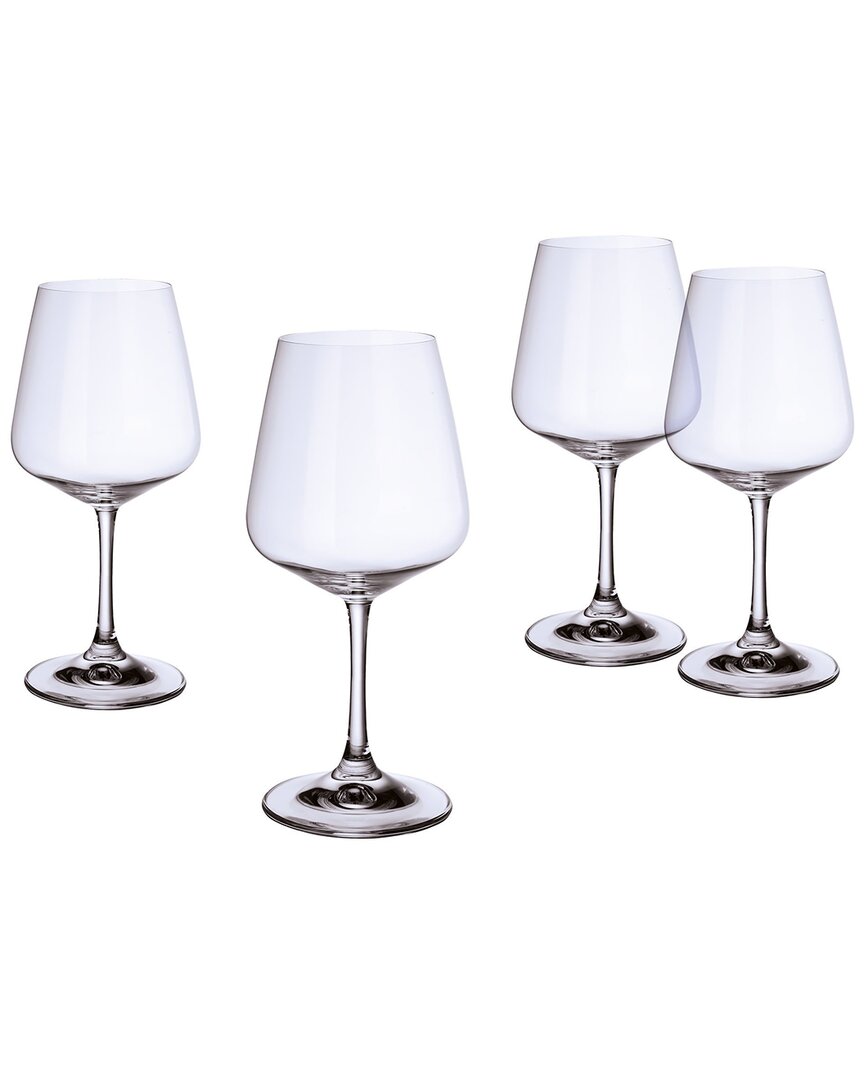 Buy VILLEROY & BOCH Ovid Set Of 4 Red Wine Glasses - Clear At 62% Off | Editorialist