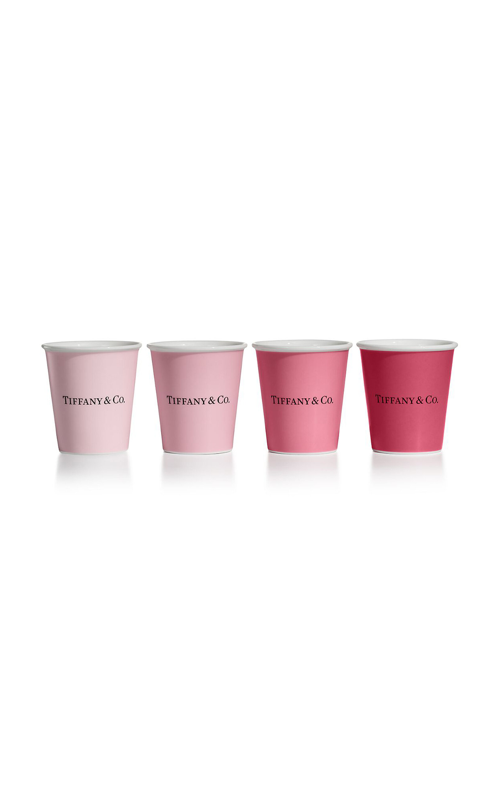 Tiffany & Co. Set-Of-Four Bone China Coffee Cups - Pink | Editorialist