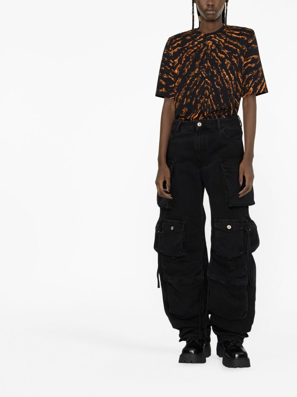 ATTICO The Attico Abstract-Pattern T-Shirt