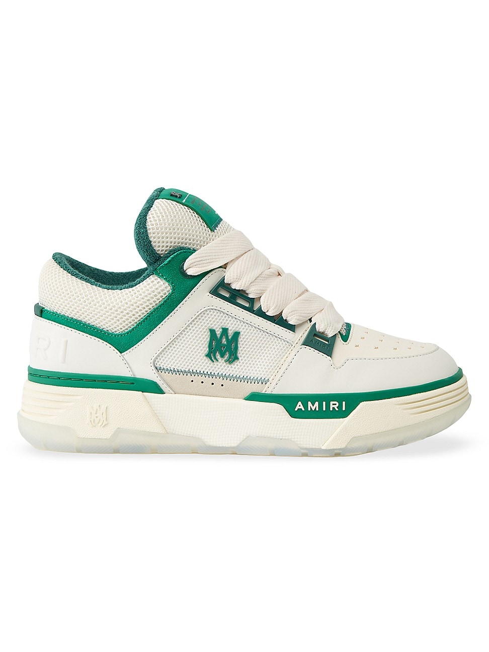 Amiri Ma-1 Leather Low-top Sneakers - Green | Editorialist