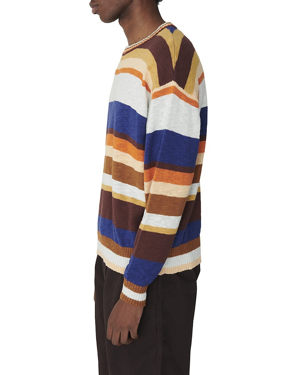 Buy Raf Simons Striped Oversized Open-knit Sweater - Pink At 40% Off |  Editorialist