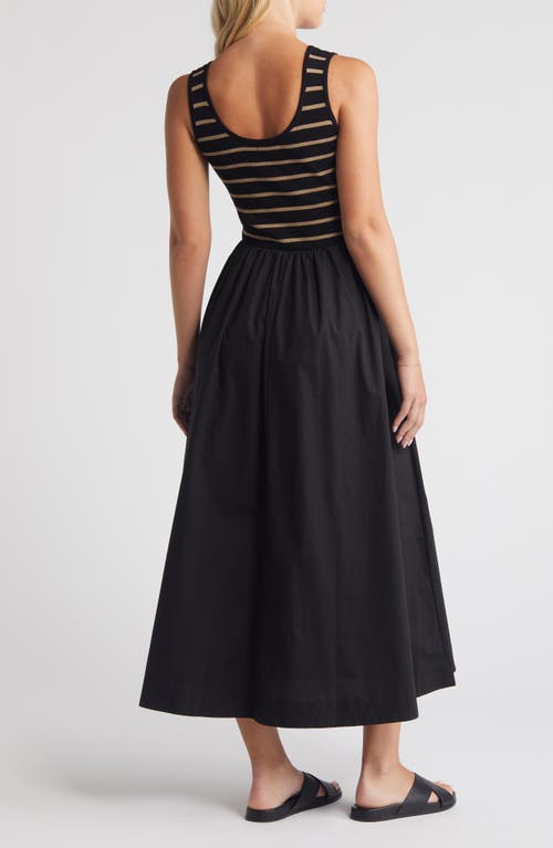 knee length dresses for ladies Exclusive Brown Sleeveless Maxi Dress main image 1