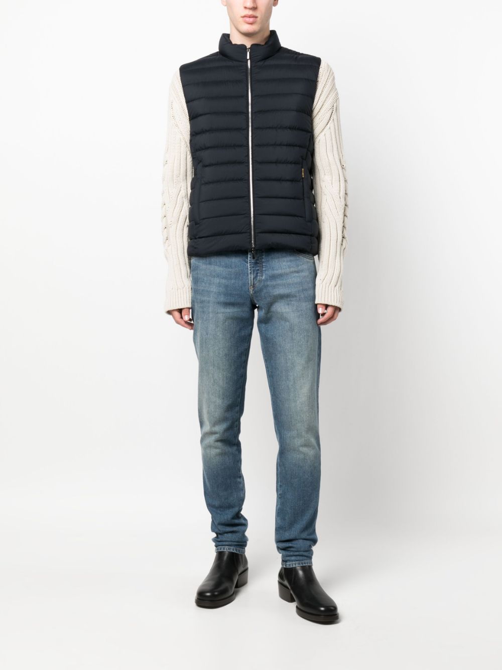 MOORER Moorer Quilted Zipped Gilet