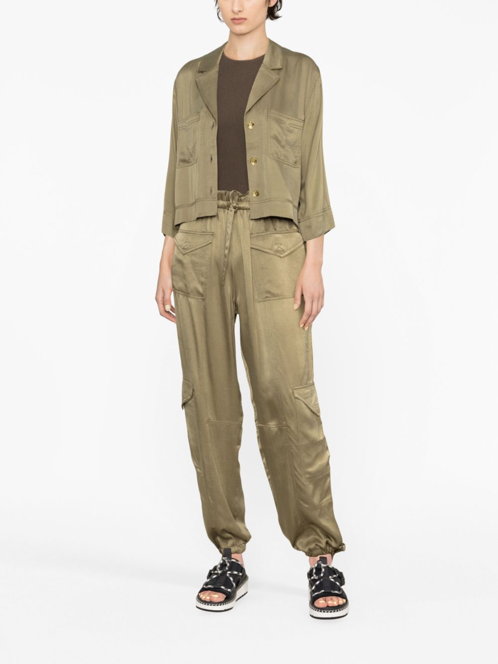 GANNI Tapered Cargo Trousers
